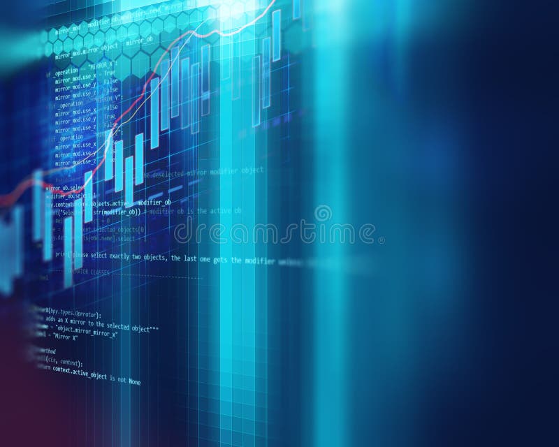 Digital Code Number Abstract Technology Background Stock Illustration ...