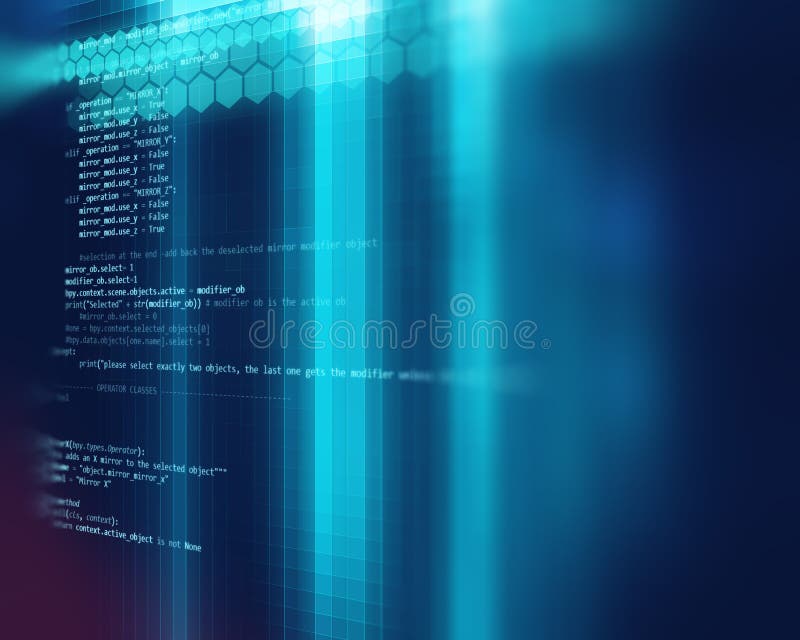 Digital Code Number Abstract Technology Background Stock Illustration ...