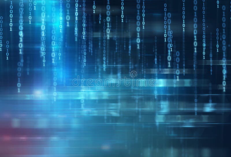 Digital Code Number Abstract Technology Background Stock Illustration - Illustration of concept ...