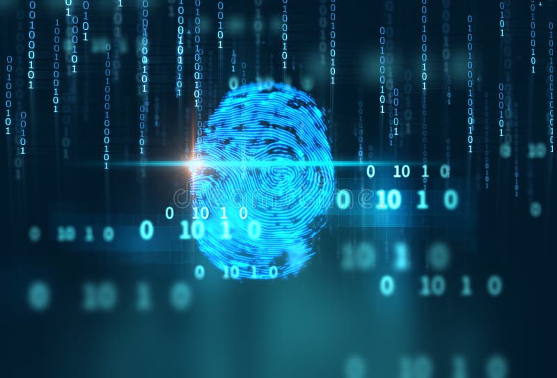 Digital Code Number Abstract Technology Background Stock Illustration ...