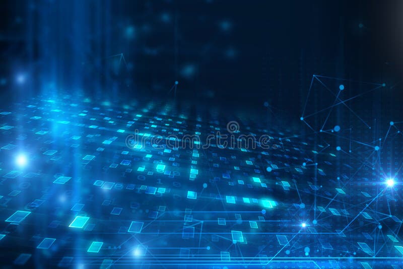 Digital Code Number Abstract Technology Background Stock Illustration ...