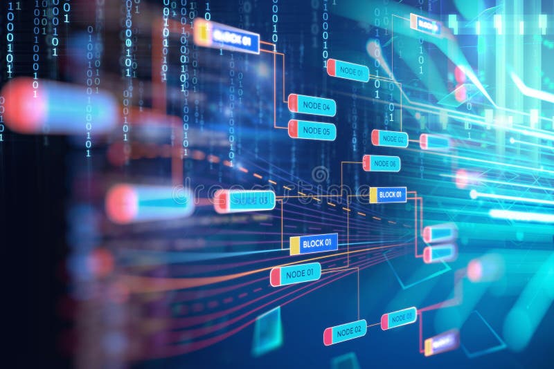 Digital Code Number Abstract Technology Background Stock Illustration ...