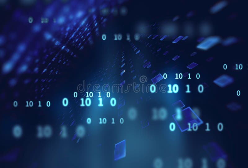 Digital Code Number Abstract Technology Background Stock Illustration ...