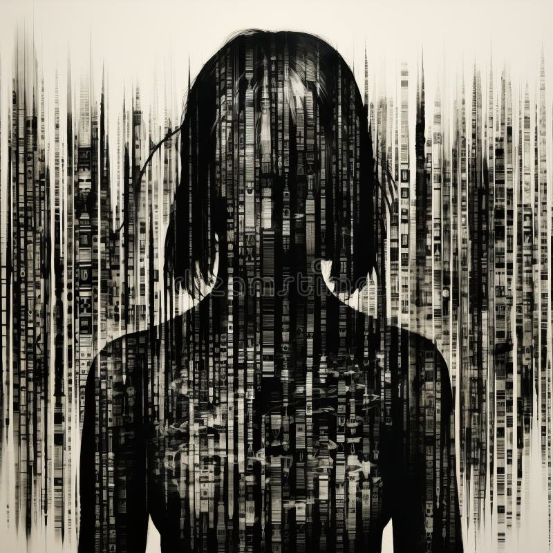 Digital Code Silhouette: Multilayered Abstraction in Black and White ...