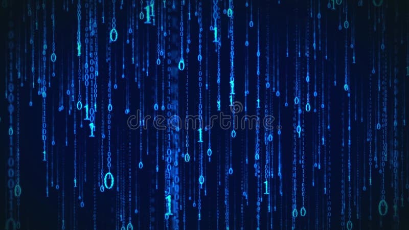 Digital Code Technology Background Stock Video - Video of binary ...