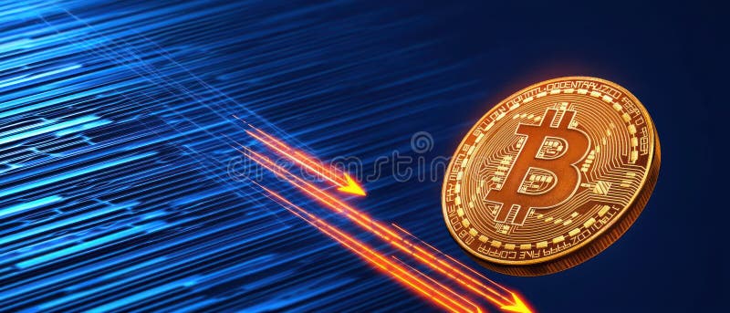 Digital Coin Transfer Symbolizes Rapid Transactions and Innovation ...