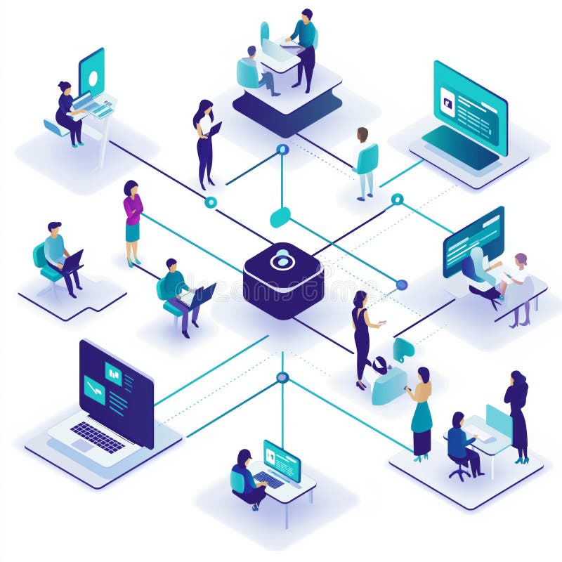 Digital Collaboration Network with Diverse Team Interacting on ...