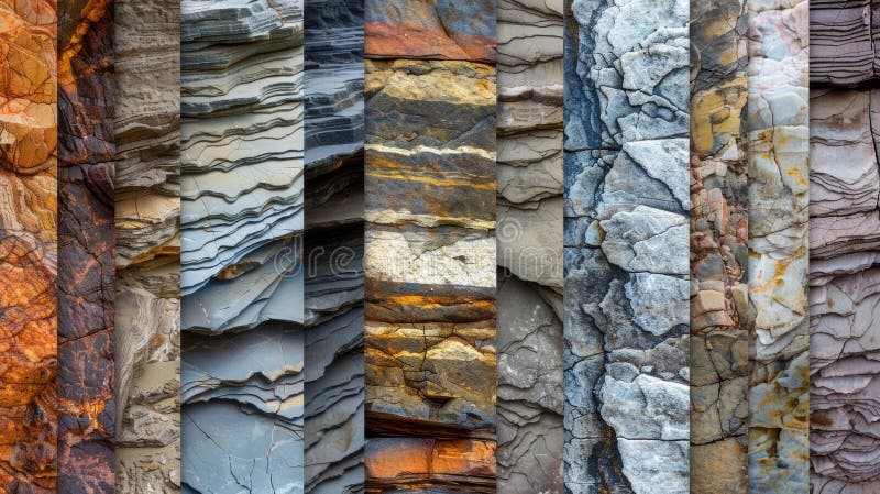 A Digital Collage of Different Rock Formations from Around the World ...