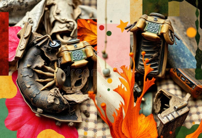 Digital Collage Purposeful Decay a Digital Collage that Combines Stock ...