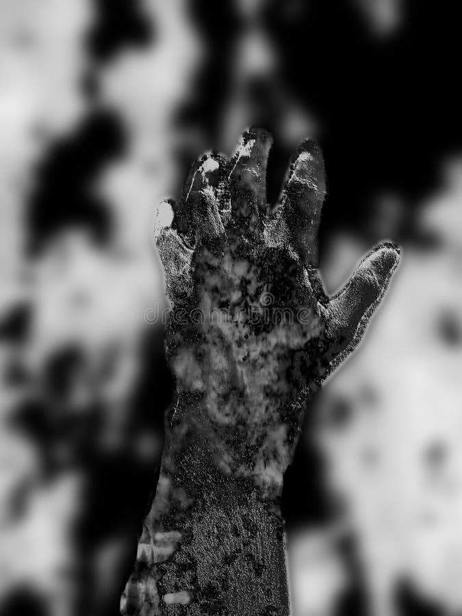 Digital Collage and Special Processing. Psychedelic. Hand Reaching on ...