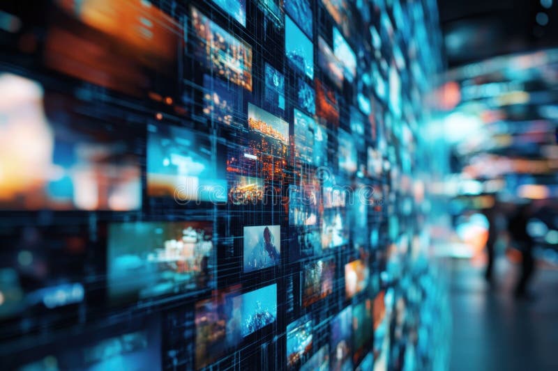 Digital Collage of Vibrant Images Showcasing Modern Technology and ...