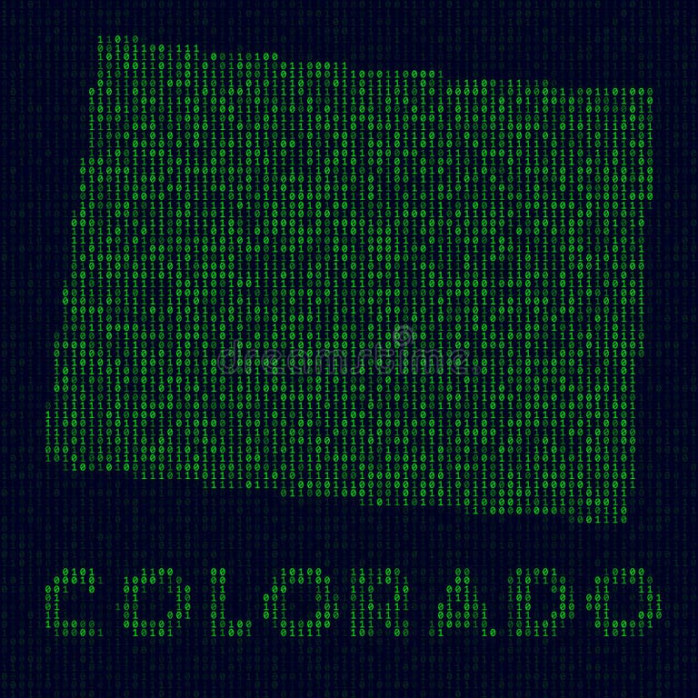 Digital Colorado logo. illustration de vecteur. Illustration du données ...