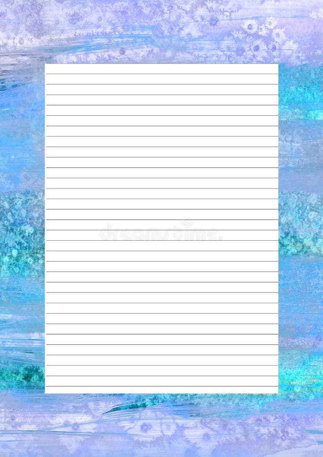 Digital Colorful Modern Letter Printable Paper Design. Elegant Graphic ...