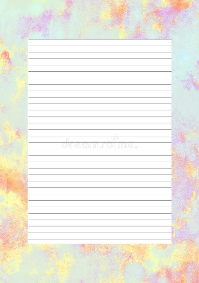 Digital Colorful Modern Letter Printable Paper Design. Elegant Graphic ...