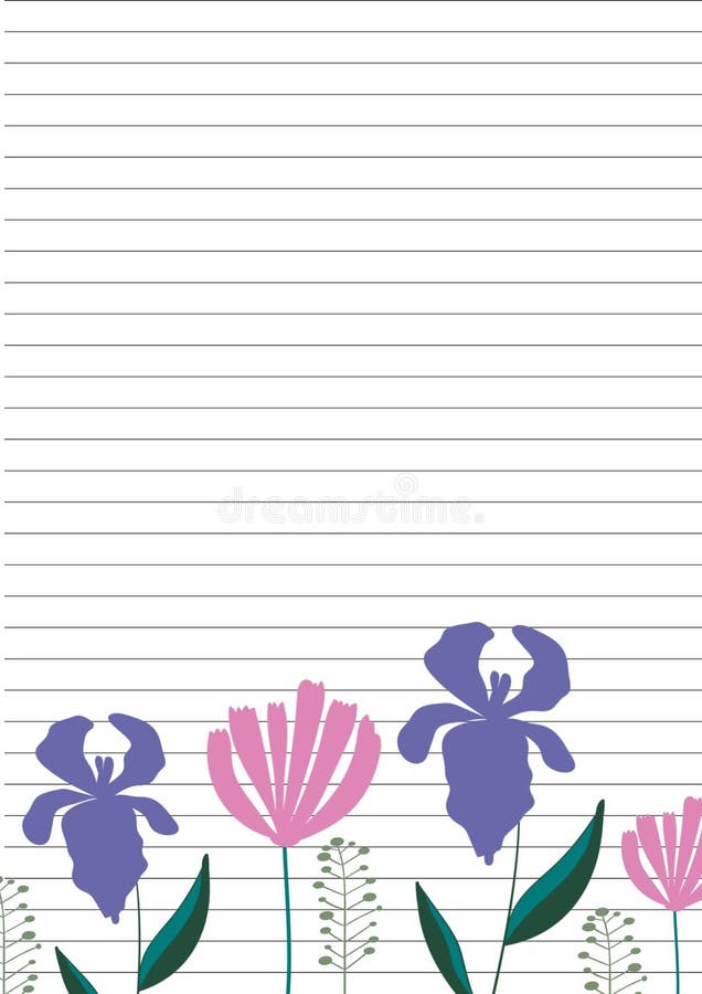 Digital Colorful Modern Letter Printable Paper Design. Elegant Graphic ...