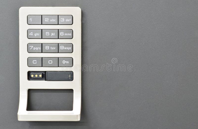 Digital Combination Number Panel Keypad Safe. Stock Photo - Image of ...
