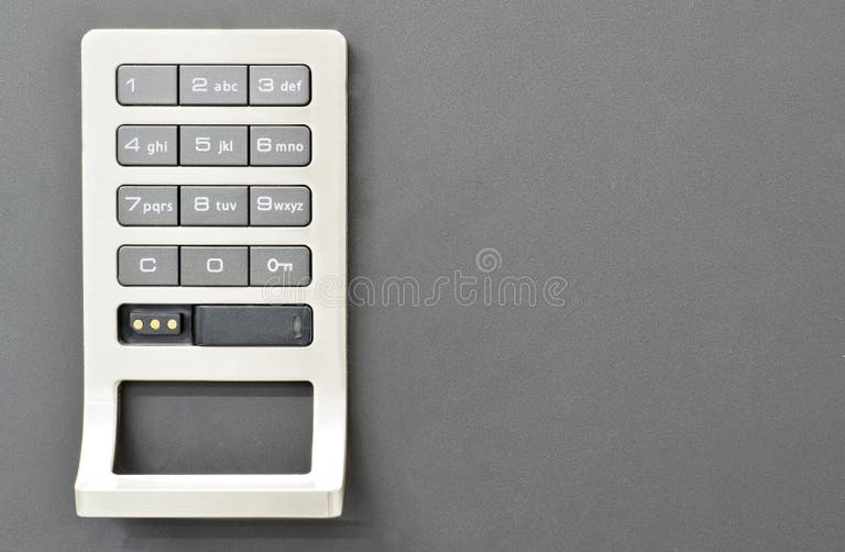 Digital Combination Number Panel Keypad Safe. Stock Photo - Image of ...