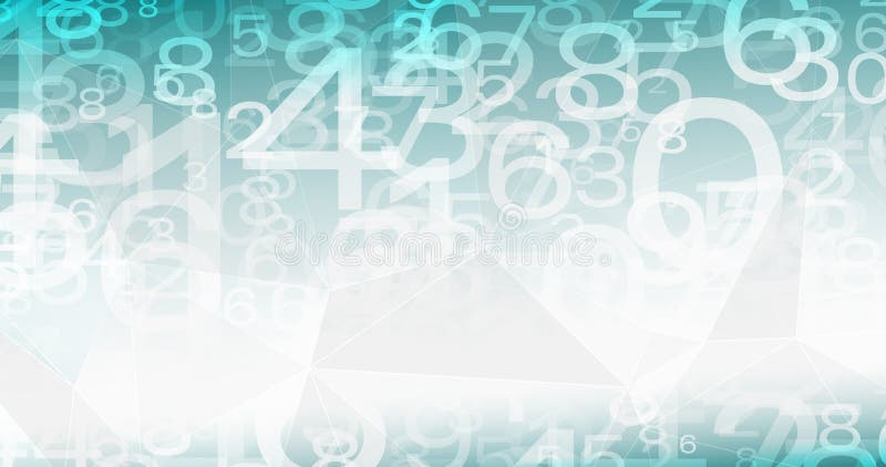 Numbers Chaos Abstract Green Conception Stock Illustration ...