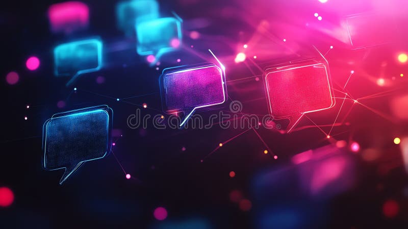 Digital Communication Network Stock Photo - Image of integration ...