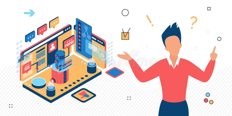 Digital Communication Software System Platform Stock Vector ...