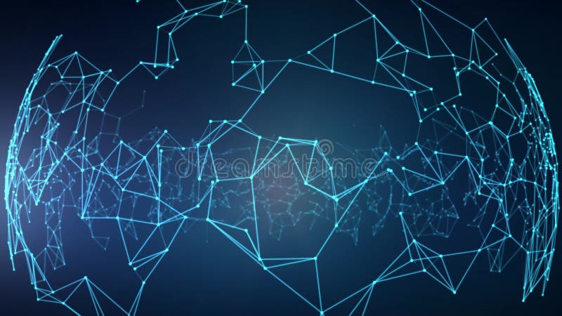 Digital, Communication and Technology Network Background. Stock Video ...