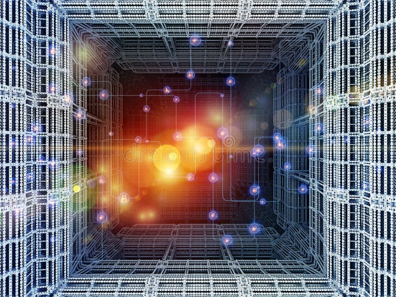 Digital Communications stock illustration. Illustration of cube - 191634236