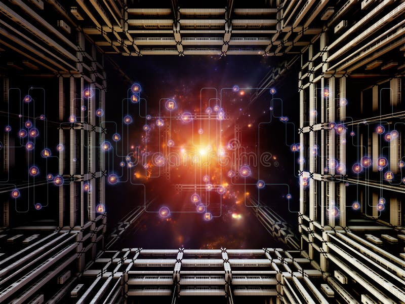 Digital Communications stock illustration. Illustration of calculation ...