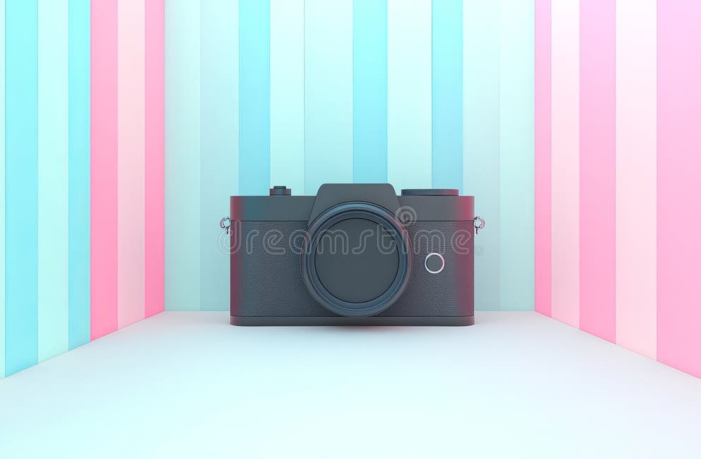 A Digital Compact Camera with a Blank Screen, Isolated on a Transparent ...