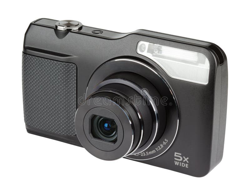 Digital compact camera stock image. Image of macro, isolated - 36782883