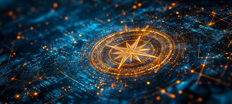 Digital Compass Guiding through Glowing Data, Navigation in Complex ...