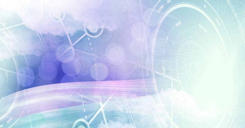 Abstract Transition with Interface Diagrams Stock Illustration ...