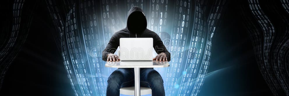 Anonymous Hacker with Computer Code Binary Interface Stock Image - Image of flash, cyber: 107952911