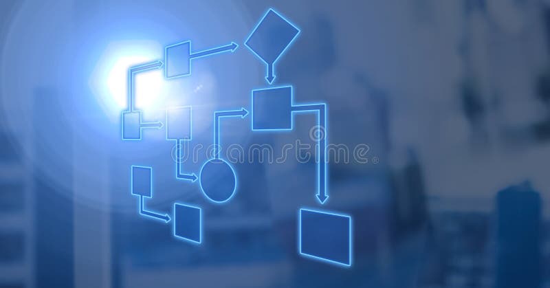 Blue wireframe illuminated stock image. Image of city - 109394159