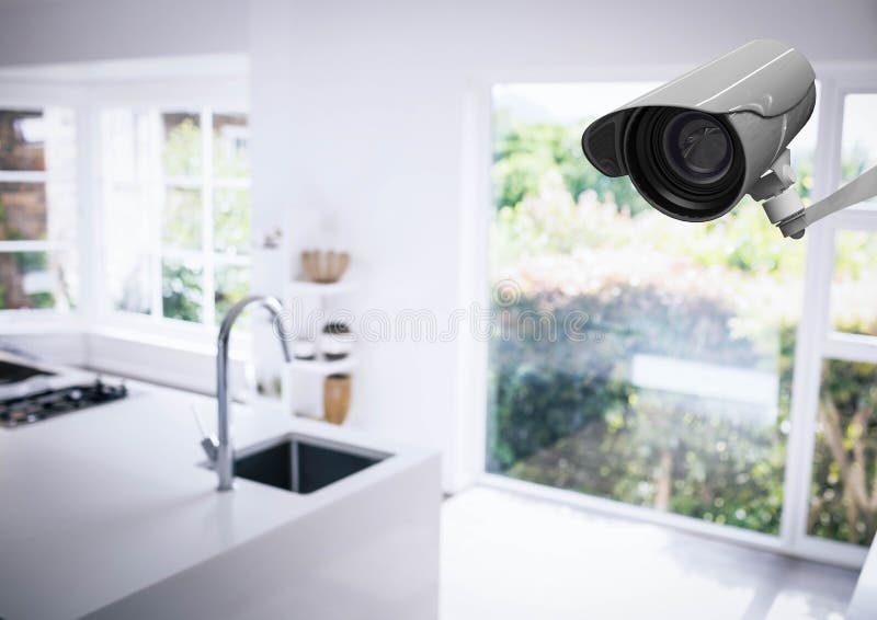 Cctv, blurred kitchen stock image. Image of gardening - 97042067