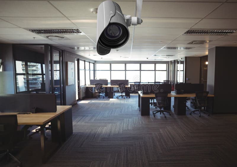 Cctv, in the Office on the Ceiling Stock Photo - Image of corporate ...