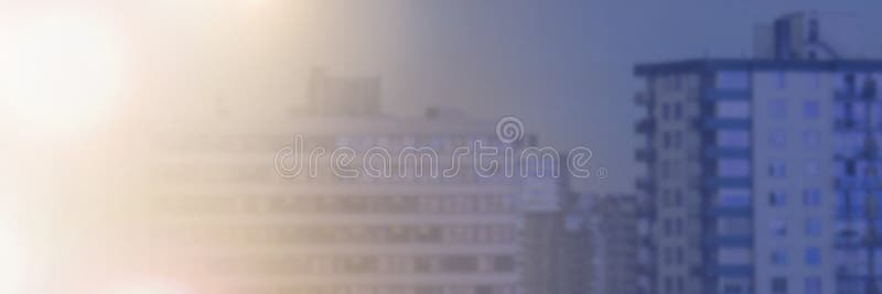 City Buildings with Flare Light Source Stock Photo - Image of travel ...