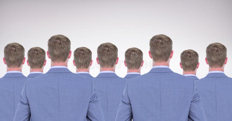 Clone men in group stock photo. Image of copy, career - 112821200