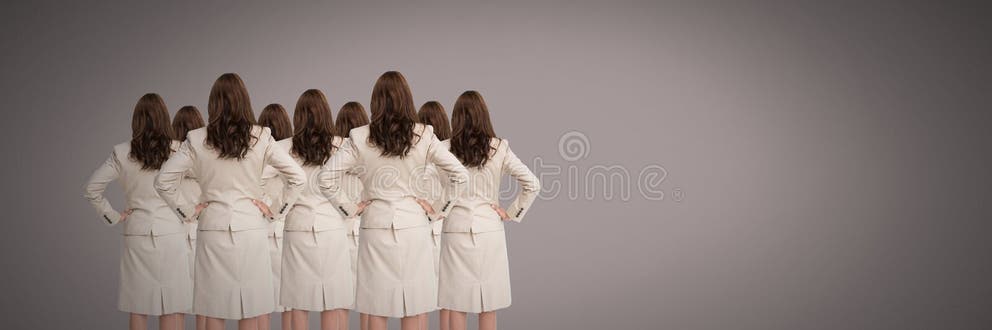 Clone women in group stock photo. Image of elegant, classy - 112819998