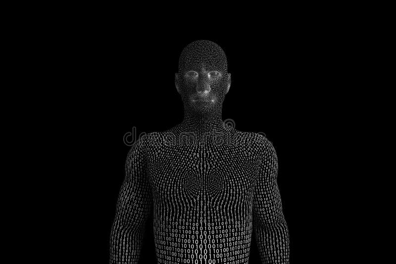 Digital Composite Image of 3d Man Stock Illustration - Illustration of ...