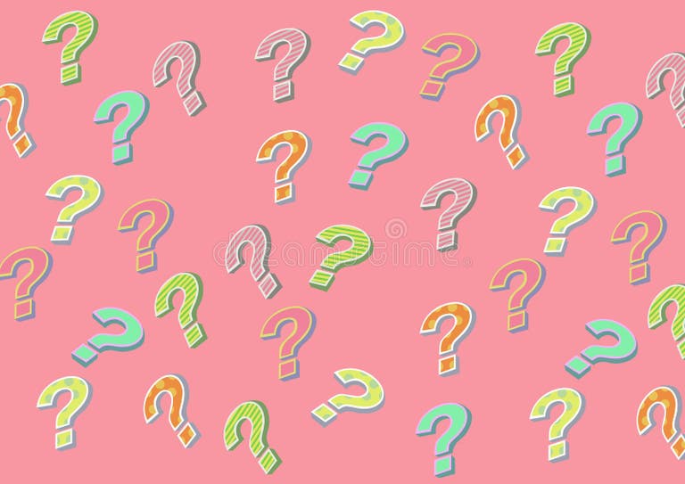 Colorful Funky Question Marks Stock Illustration - Illustration of ...