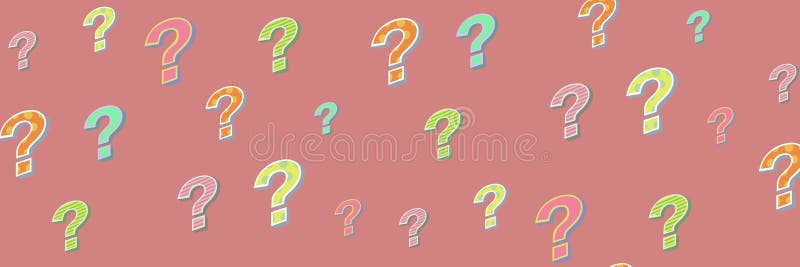 Colorful Funky Question Marks Stock Illustration - Illustration of grey ...