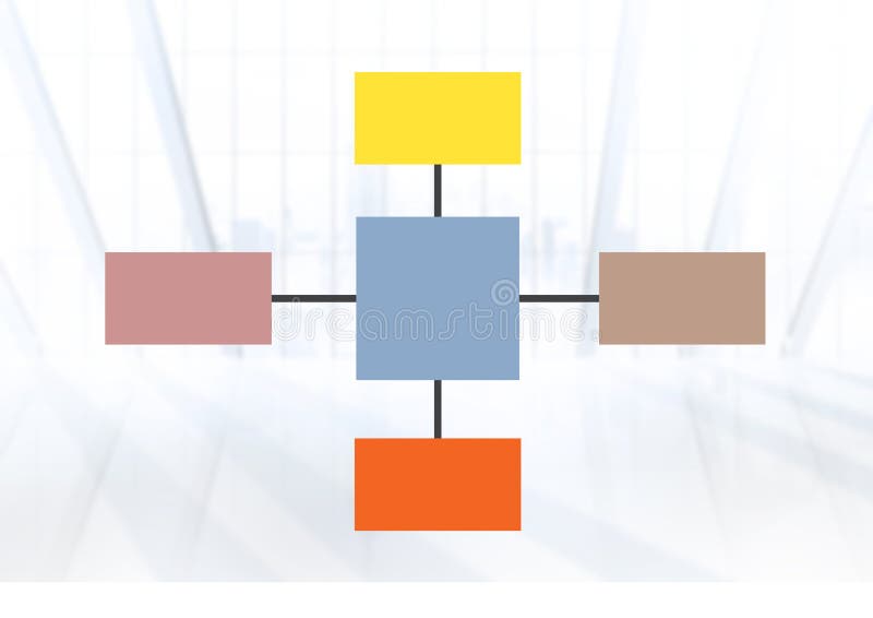 Colorful Mind Map Over Bright Background Stock Illustration ...