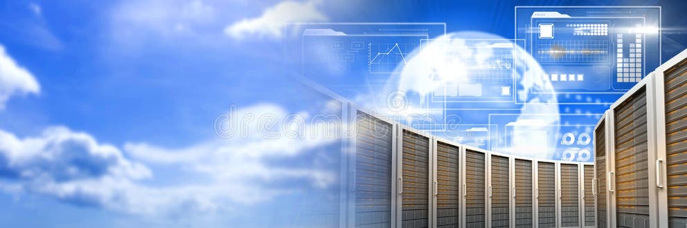 Computer Servers and Technology Information Interface Transition Stock ...