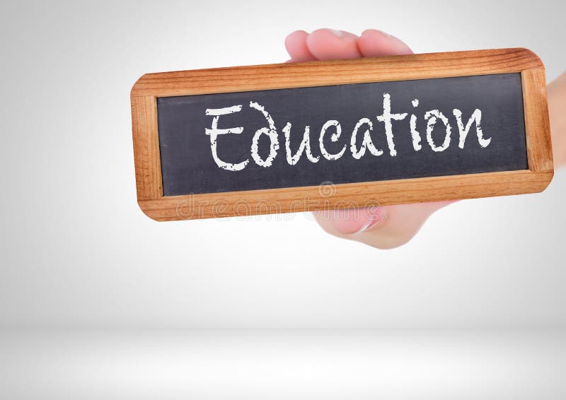 Education Text on Blackboard Stock Illustration - Illustration of ...