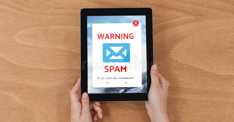 Email spam on the screen stock image. Image of book, mobile - 97791995