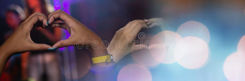 Forming hearts with hands stock image. Image of five - 119452489