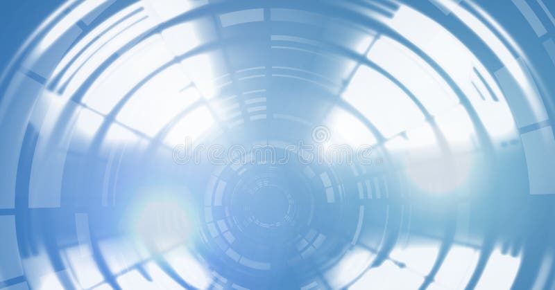 Glowing Circle Technology Interface Stock Illustration - Illustration ...