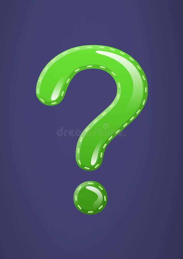 Shiny red question mark stock vector. Illustration of descending - 22904872
