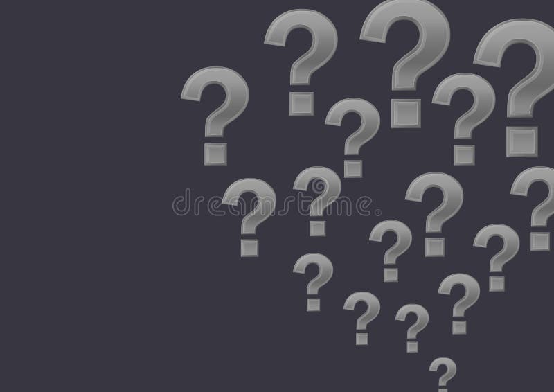 Grey question mark stock illustration. Illustration of doubt - 114772312