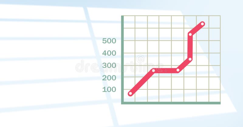 Grid chart statistics stock illustration. Illustration of bright ...